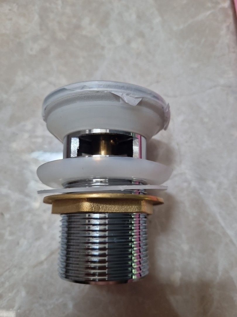 Nd510-new Basin Sink Waste Pop Up Click Clack Sprung Plug with Bathroom ...