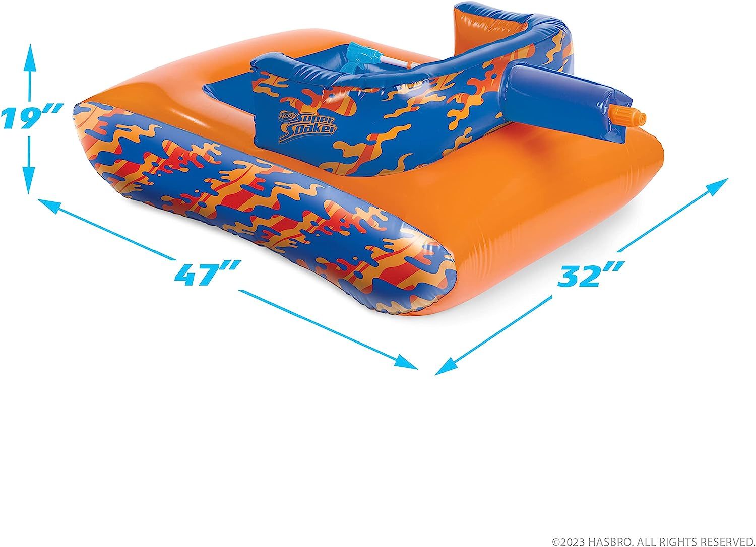 NERF Super Soaker Megaforce Battle Tank (Inflatable Pool Tank), Hobbies ...