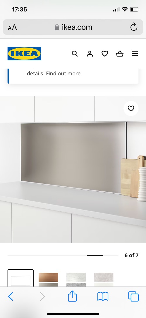 New IKEA double sided wall panel/splash back, Furniture & Home Living ...