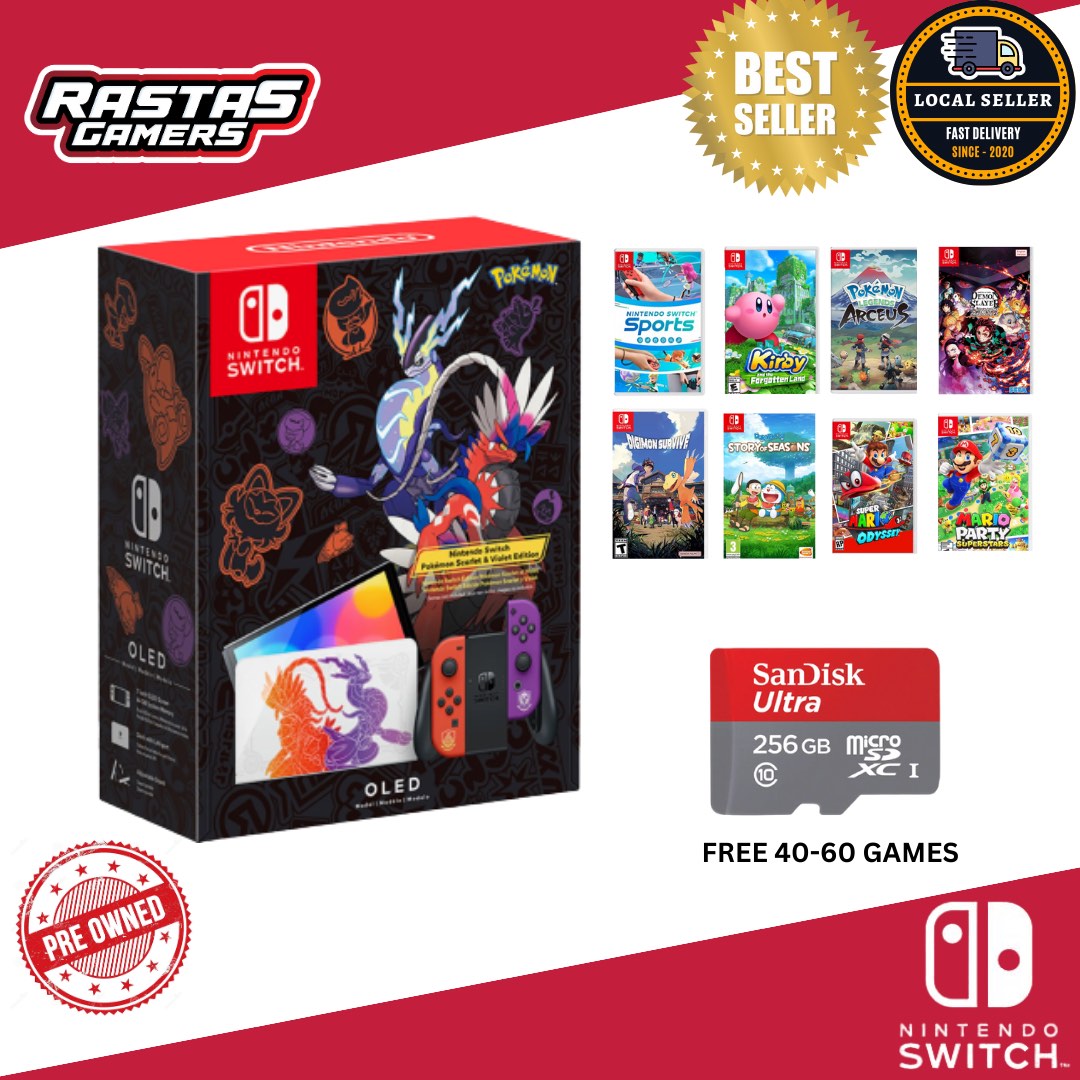 Nintendo switch oled 256gb full games, Video Gaming, Video Game ...