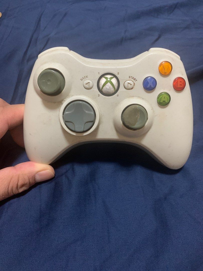Official Xbox 360 Controller White Wireless Original, Video Gaming ...
