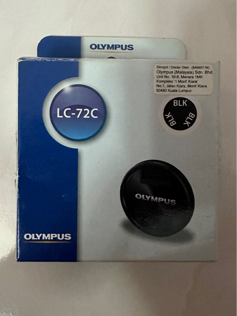 Olympus LC-72C Lens Cap, Photography, Photography Accessories, Other ...
