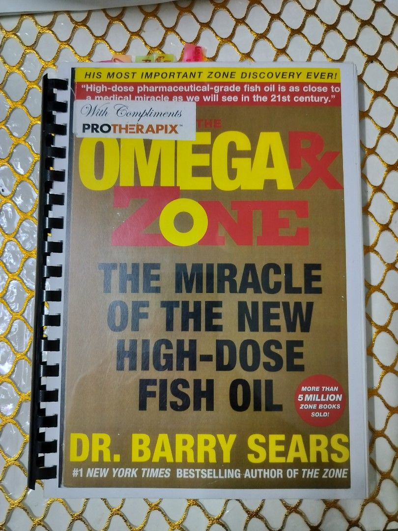 Omega RX Zone by Dr Barry Sears, Hobbies & Toys, Books & Magazines ...