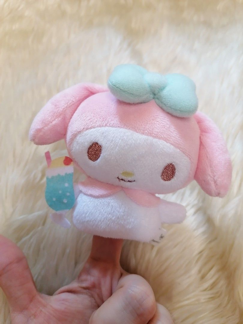 Original Japan Sanrio My Melody Finger Puppet keychain plush Stuffed ...
