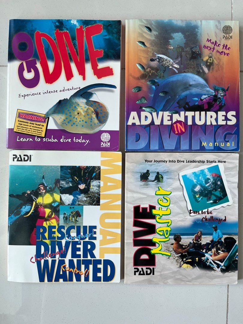 PADI Scuba Diving Textbooks, Hobbies & Toys, Books & Magazines ...