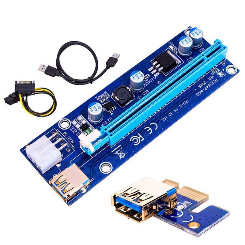 PCI-E PCIe riser extender gold USB riser 009s PCI-E riser card ...