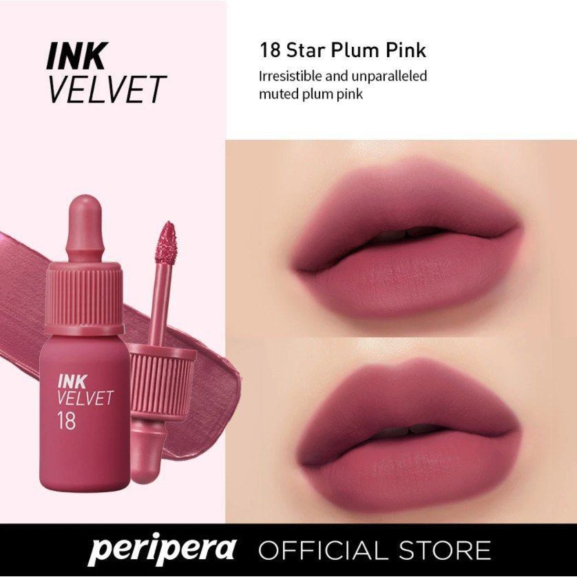 Peripera Ink Velvet 18 Star Plum Pink, Beauty & Personal Care, Face ...