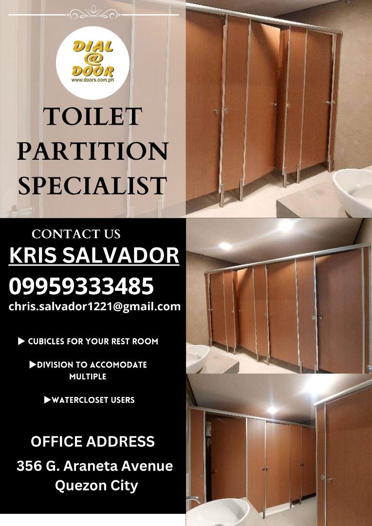 Phenolic Toilet Partition, Commercial & Industrial, Construction ...