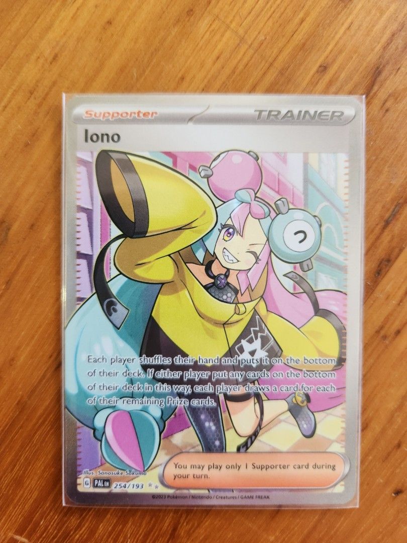 Pokemon Iono Trainer Gallery Full Art SR 254/193 Paldea Evolved ...
