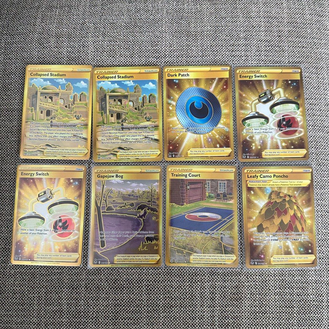 Pokémon TCG Gold Trainer SR, Hobbies & Toys, Toys & Games on Carousell