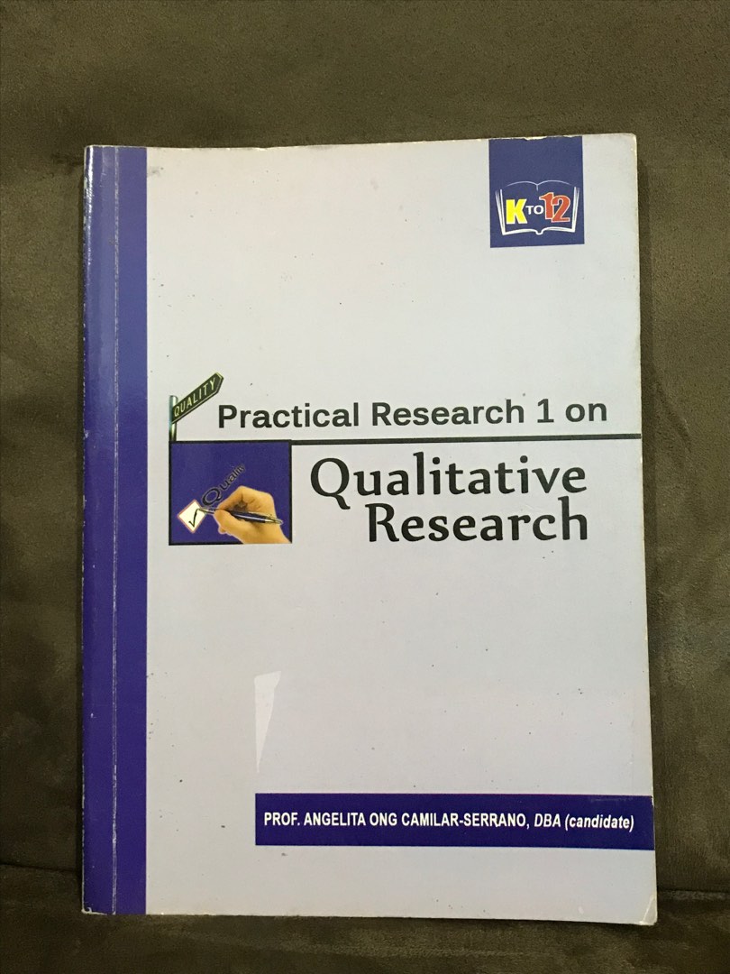 Practical Research 1 on Qualitative Research, Hobbies & Toys, Books ...