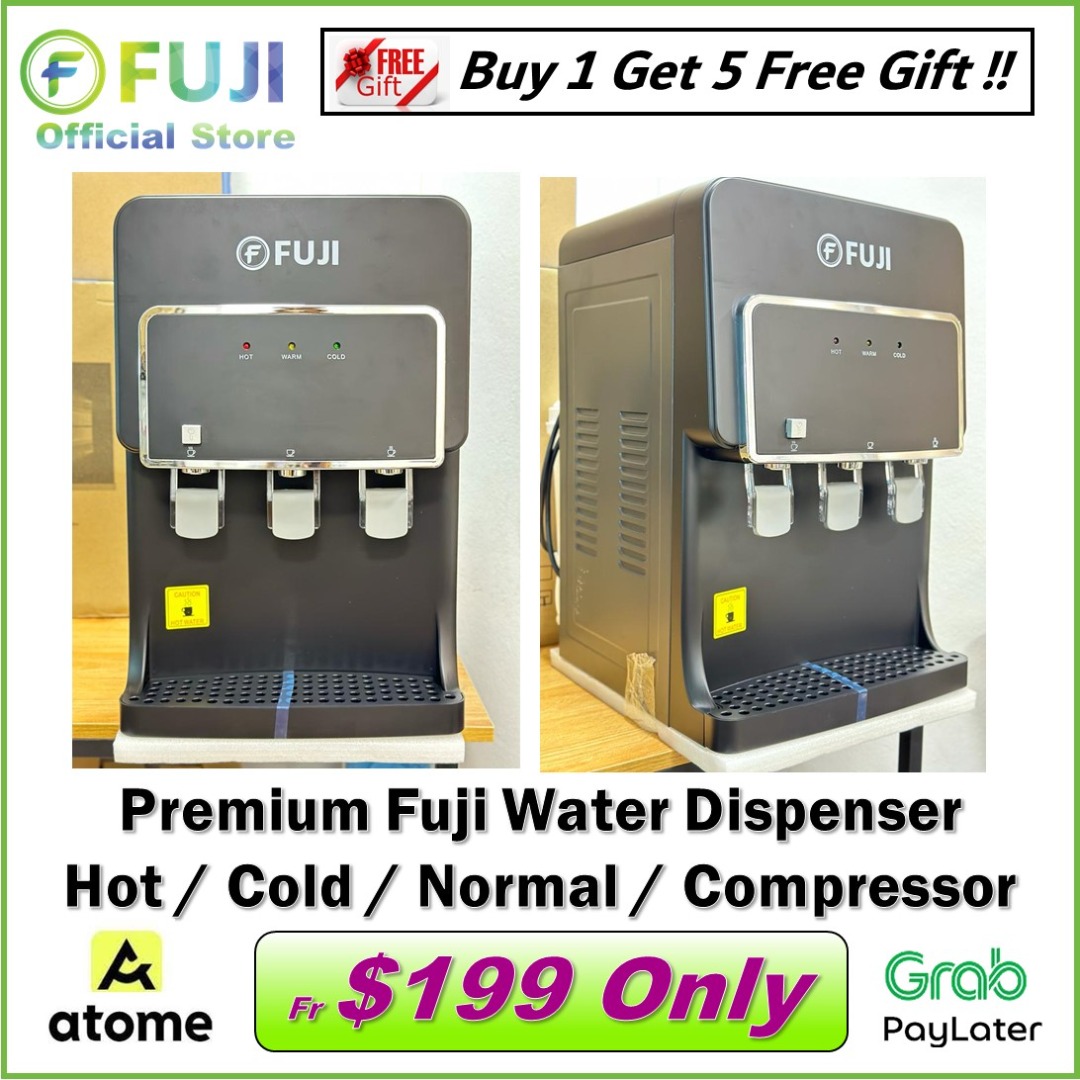 Premium Fuji Water Dispenser With Compressor Cooler & Direct Piping To ...