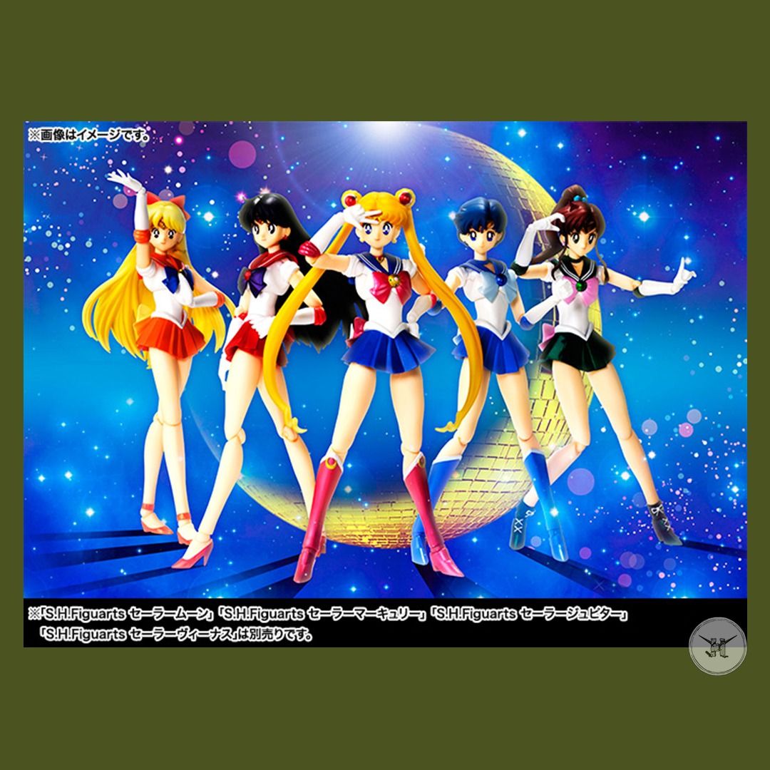 Pre Order Shfiguarts Sailor Moonmercurymarsjupitervenuschibi Moon Animation Color