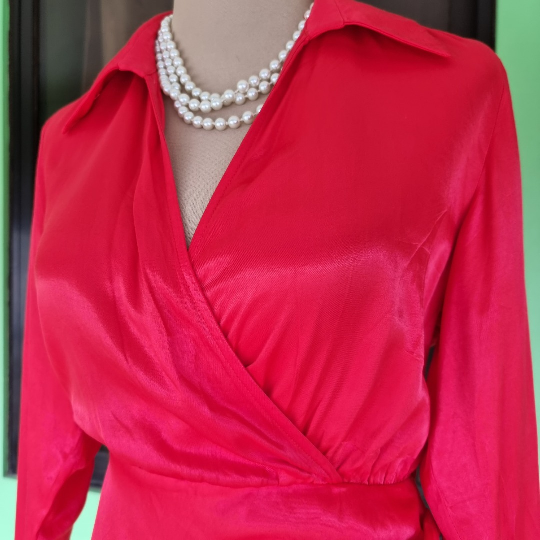 PRIMARK RED FORMAL MINIDRESS MEDIUM TO XL on Carousell