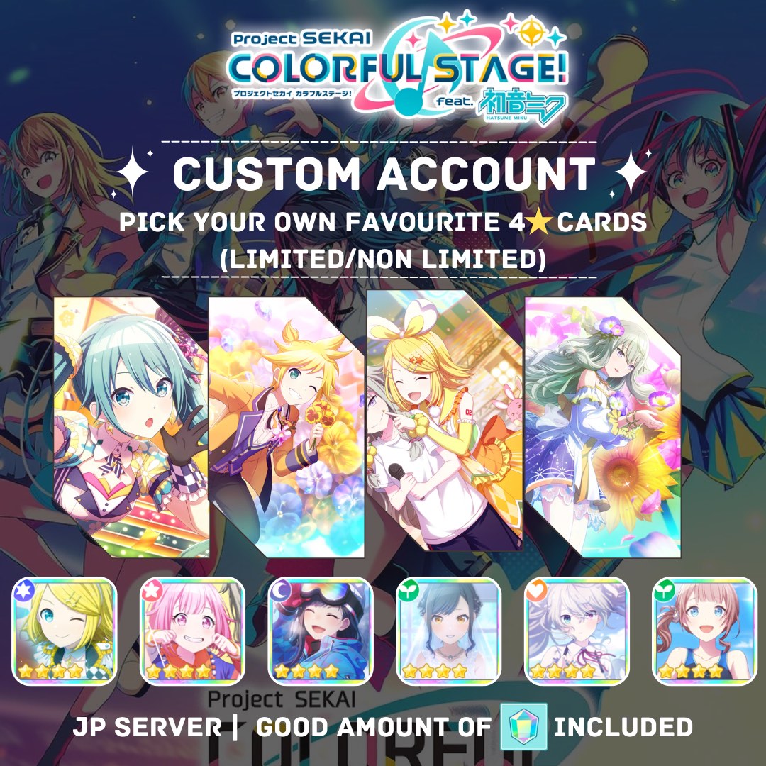 PROJECT SEKAI Custom Accounts (JP Server), Video Gaming, Video Games ...