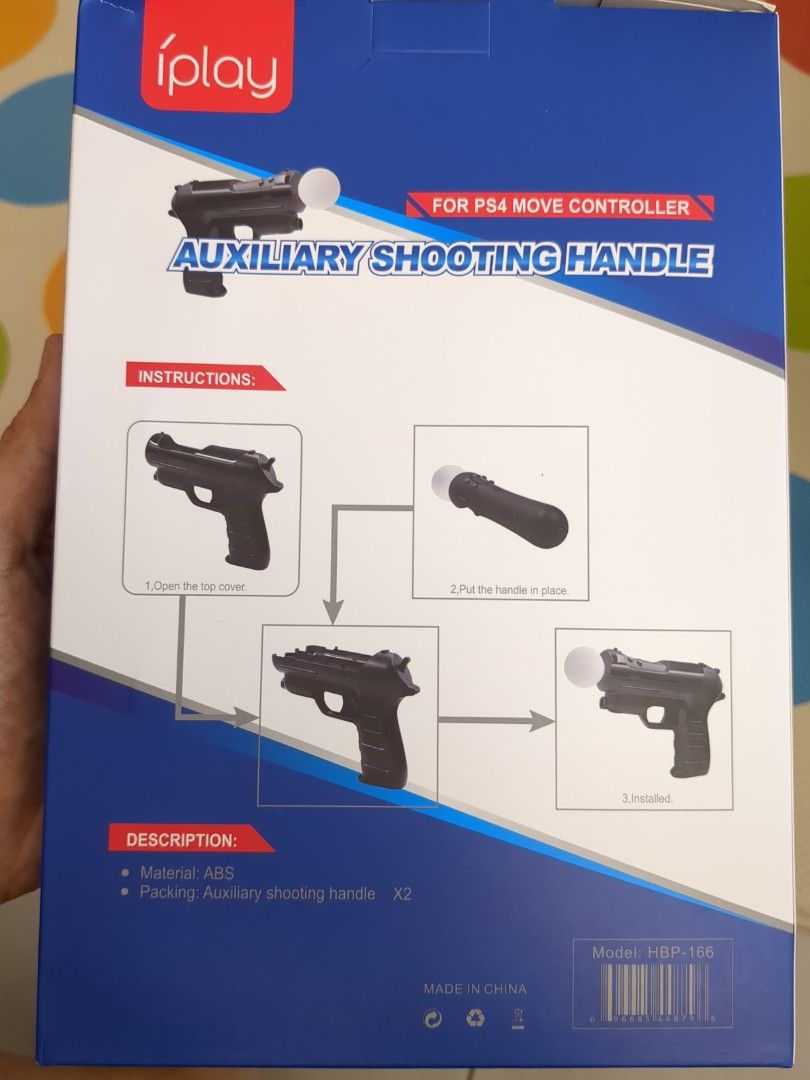 PS3 PS4 Move controller gun attachment x 2, Video Gaming, Gaming ...