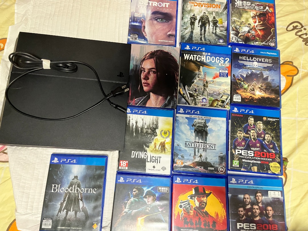 PS4舊版400GB(齋機+火牛)+10隻Game, 電子遊戲, 電子遊戲機, PlayStation - Carousell
