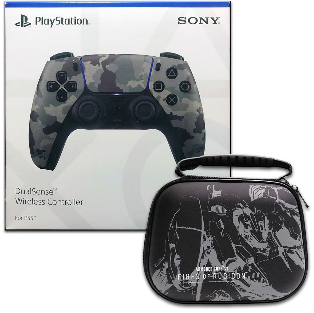PS5 Dualsense Camouflage Controller + Limited Edition Pouch, Video ...