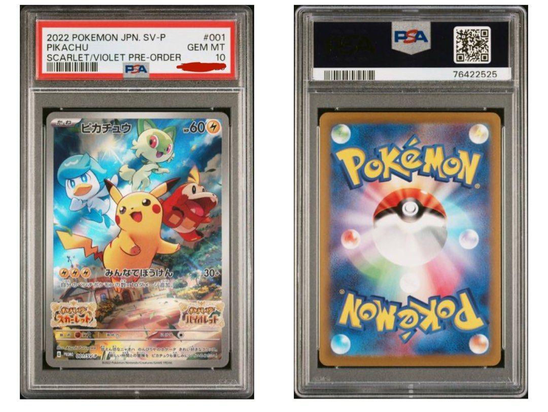 PSA 10 Pikachu 001/SV-P Scarlet & Violet Promo Pokemon, Hobbies & Toys, Toys & Games on Carousell