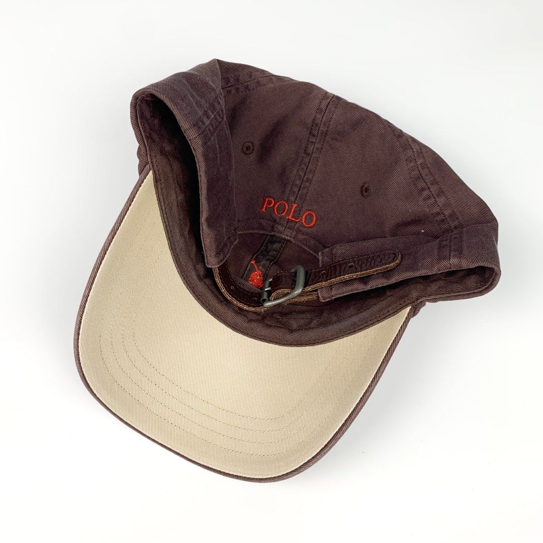 RALPH LAUREN Choco brown- red pony Cap on Carousell