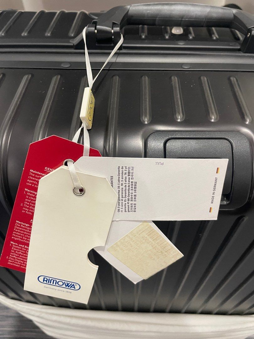 Rare 98L Rimowa Topas Stealth 77 E-Tag, Hobbies & Toys, Travel, Luggage ...