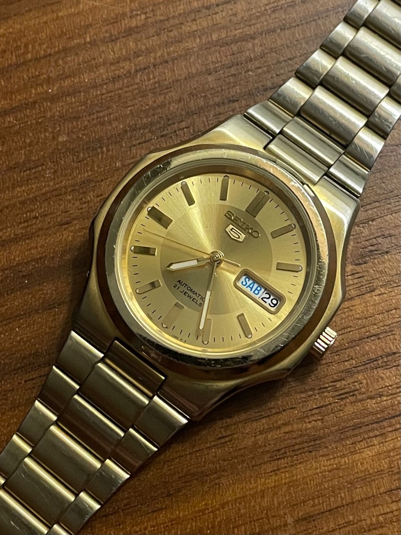Rare “Gold Seikonaut” Nautilus Homage - Seiko 5 SNKK52, Men's Fashion ...