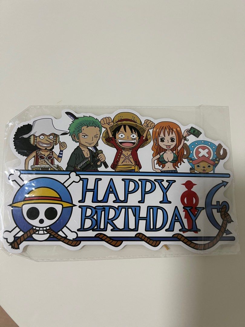 [Ready Stock] Manga Series | One Piece Cake Topper ( Design 1) - Party ...