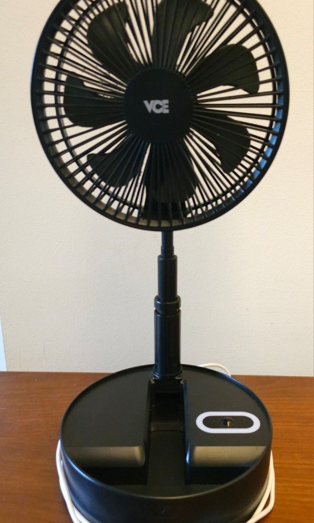 Desktop Cooling Fan Rechargable Cordless with Remote Control, Furniture ...