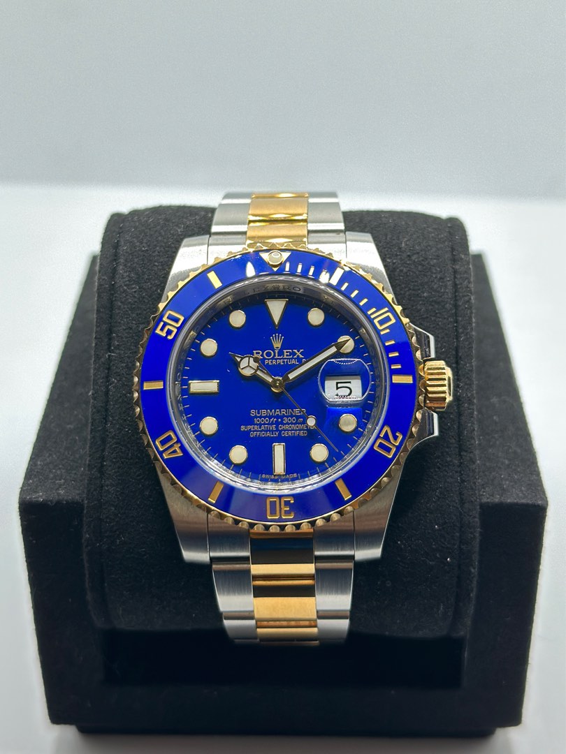 Rolex Submariner 116613LB Matte Blue Smurf 40mm, Luxury, Watches on ...