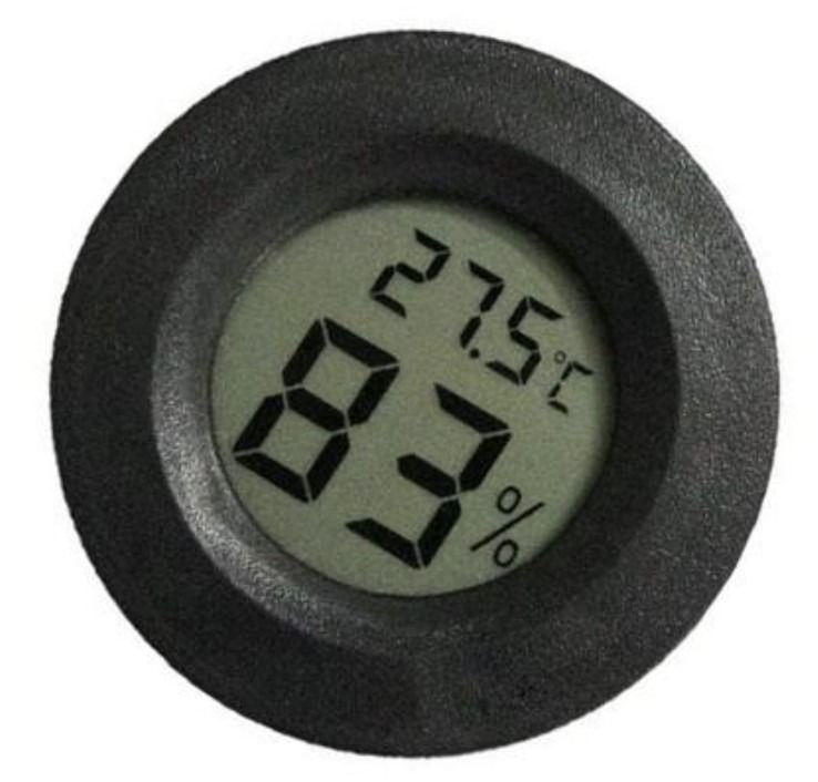 Round Type Digital LCD Hygrometer / Thermometer / Humidity Meter ...