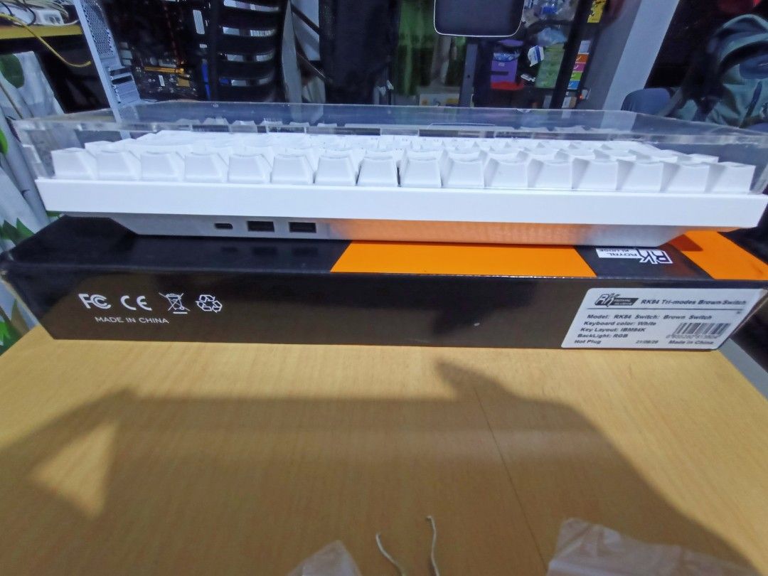 RK84 Royal kludge White Mechanical Keyboard Brown Switch, Computers ...