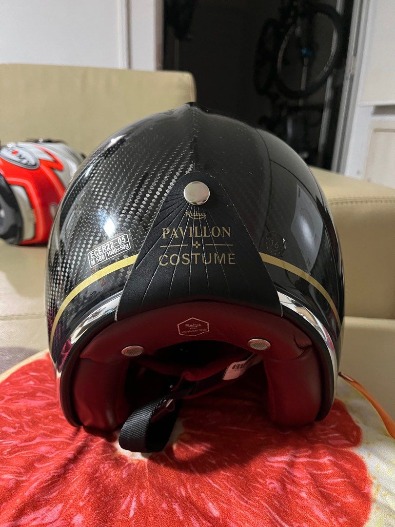 Ruby Pavillon Carbon Fibre Helmet Replica, Motorcycles, Motorcycle Apparel on Carousell