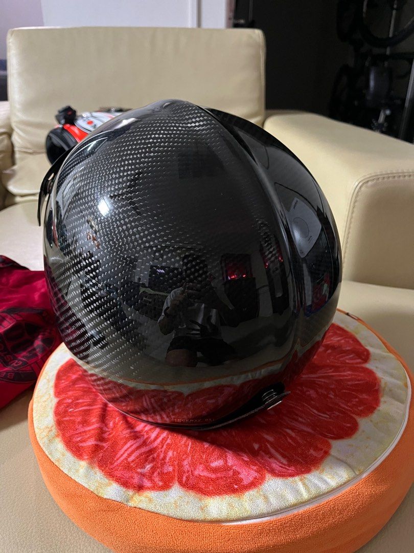 Ruby Pavillon Carbon Fibre Helmet Replica, Motorcycles, Motorcycle Apparel on Carousell