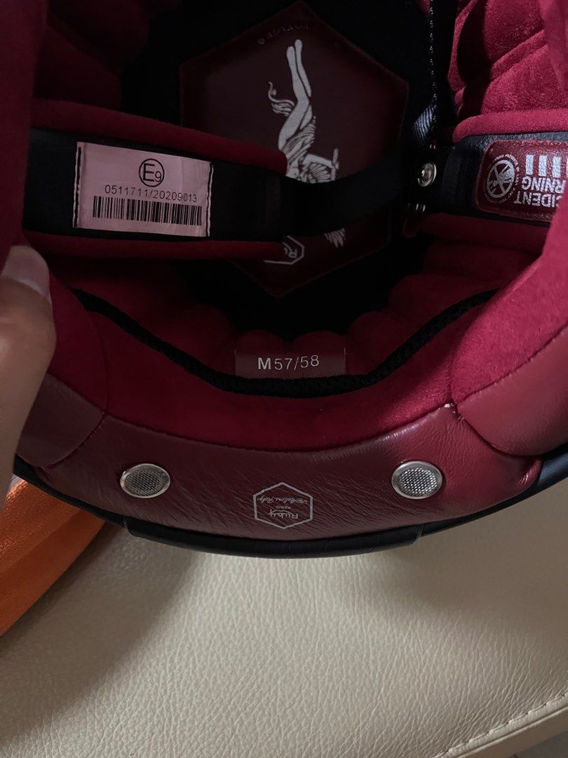 Ruby Pavillon Carbon Fibre Helmet Replica, Motorcycles, Motorcycle Apparel on Carousell