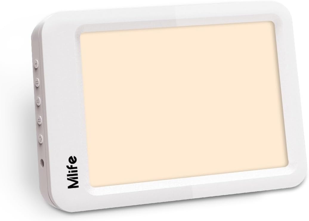 SAD Light Therapy Lamp,10000 Lux LED Sunlight Daylight Lamp 3 Color 10 ...