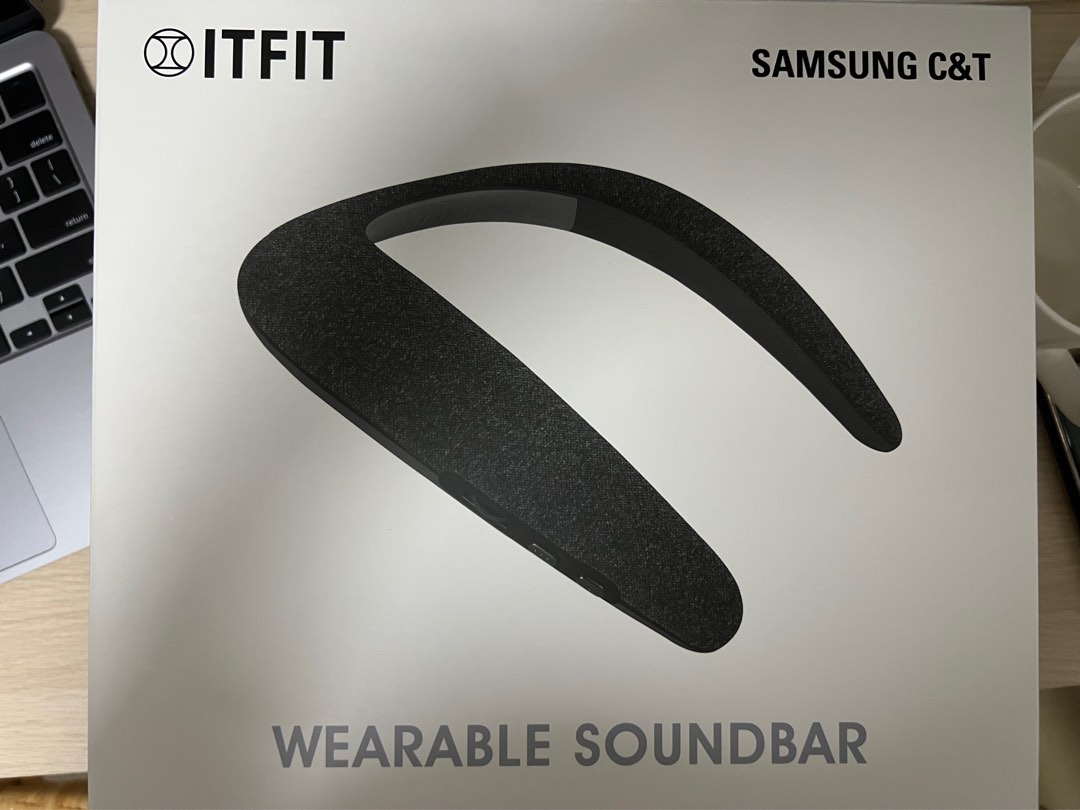 Samsung itfit wearable soundbar, 音響器材, Soundbar、揚聲器、藍牙喇叭、耳擴 - Carousell