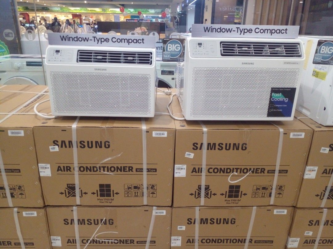 Samsung Window Type Aircon Compact .75hp 1.0hp 1.5hp, TV & Home ...