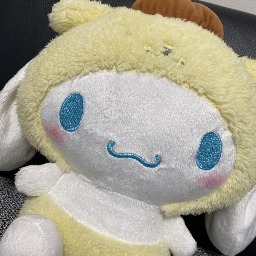 Sanrio Cinnamoroll x Pompompurin Collab 20th anniversary plush, Hobbies ...