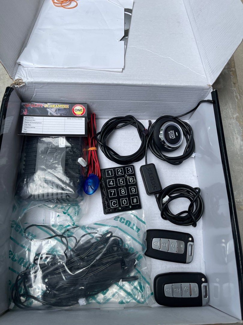 SCUTA Fully Keyless Entry Intelligent Smart Alarm System with Push ...