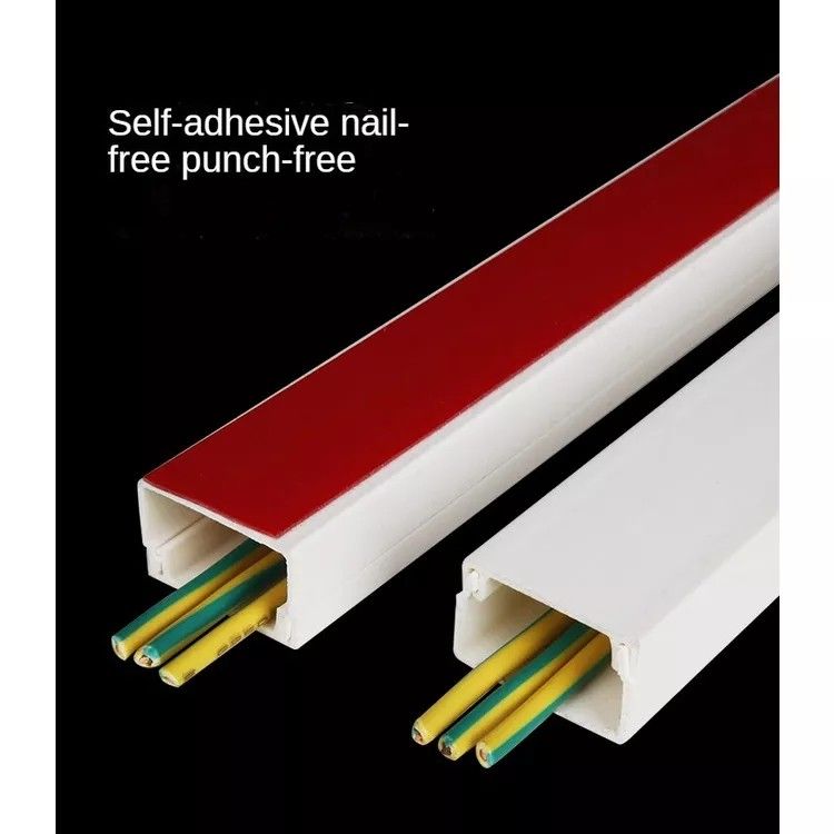 Self-adhesive PVC cable trunking/casing, Furniture & Home Living, Home ...