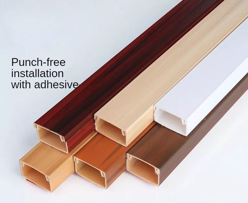 Self-adhesive PVC cable trunking/casing, Furniture & Home Living, Home ...