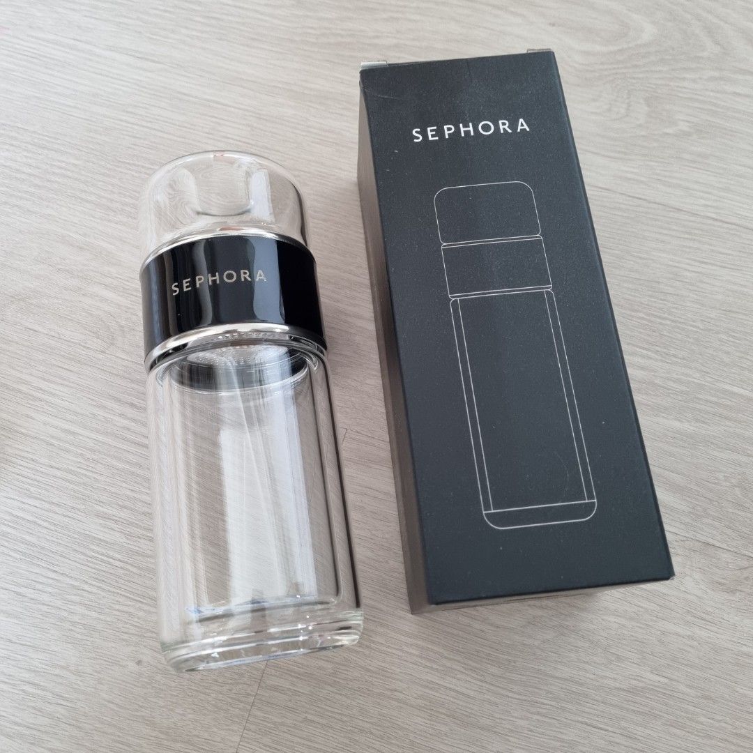 Sephora Heat Resistant Glass Water Bottle, Furniture & Home Living ...