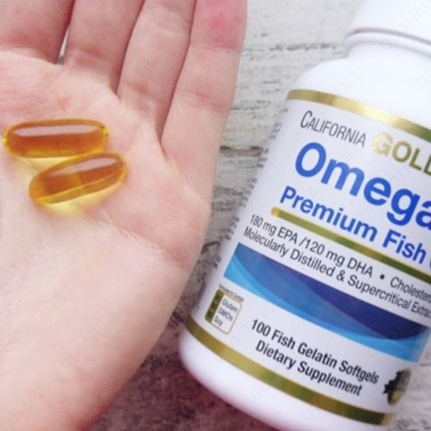 Set of 2 Bottles California Gold Nutrition Omega-3 Premium Fish Oil 100 ...