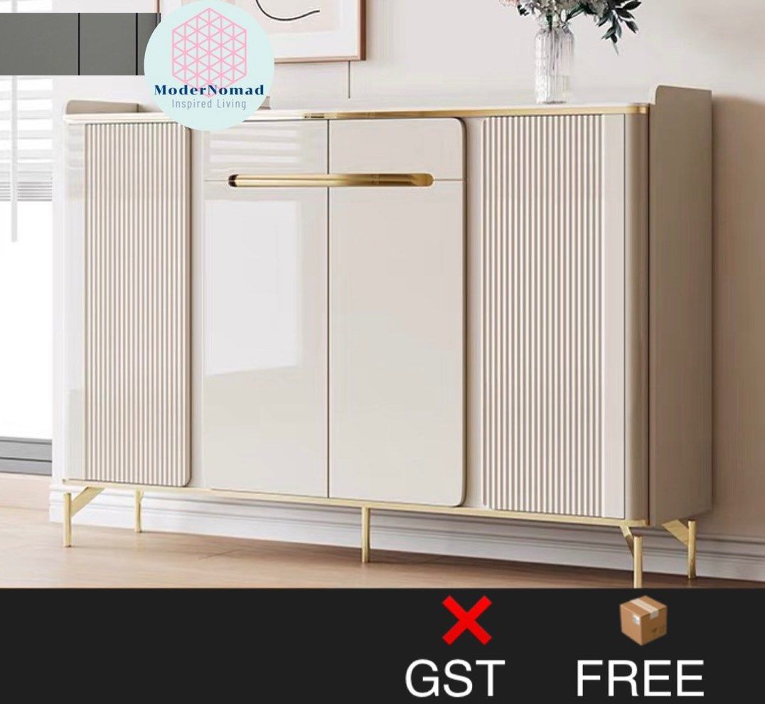 Shoe Cabinet Shoe Rack Sideboard Buffet Table Console Table Drawers ...