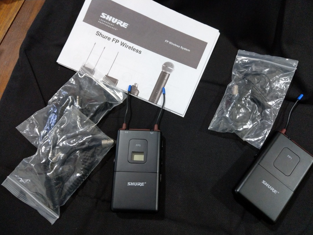 Shure FP-15 Wireless Mic Transmitter & Receiver, Audio, Microphones on ...