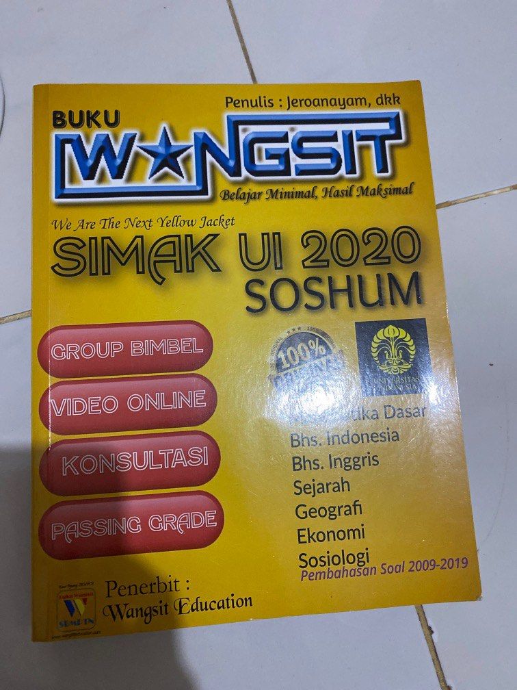 Simak ui 2020 soshum, Buku & Alat Tulis, Buku di Carousell