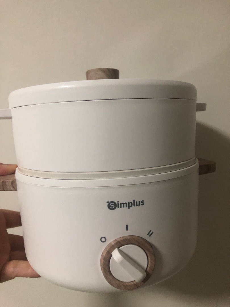 Simplus electric cooker w/ steamer 1.5L, TV & Home Appliances, Kitchen ...