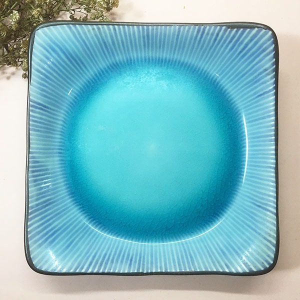 Square Serving Plate (Ocean Blue) on Carousell