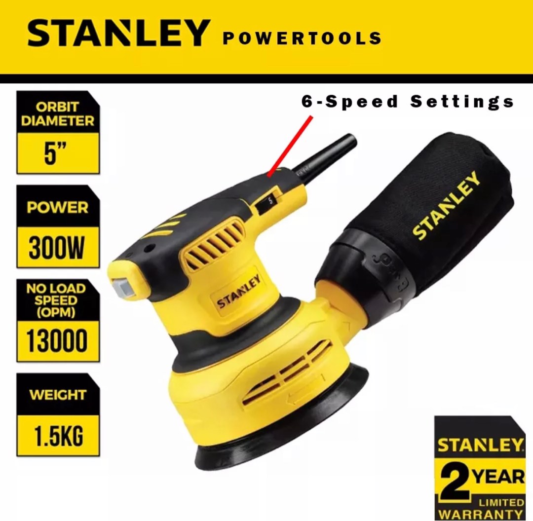 Stanley Sander Random Orbital SS30, Everything Else on Carousell