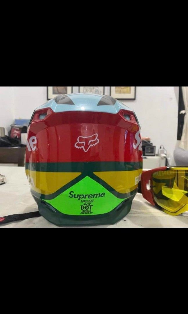 Supreme helmet with eyewear on Carousell